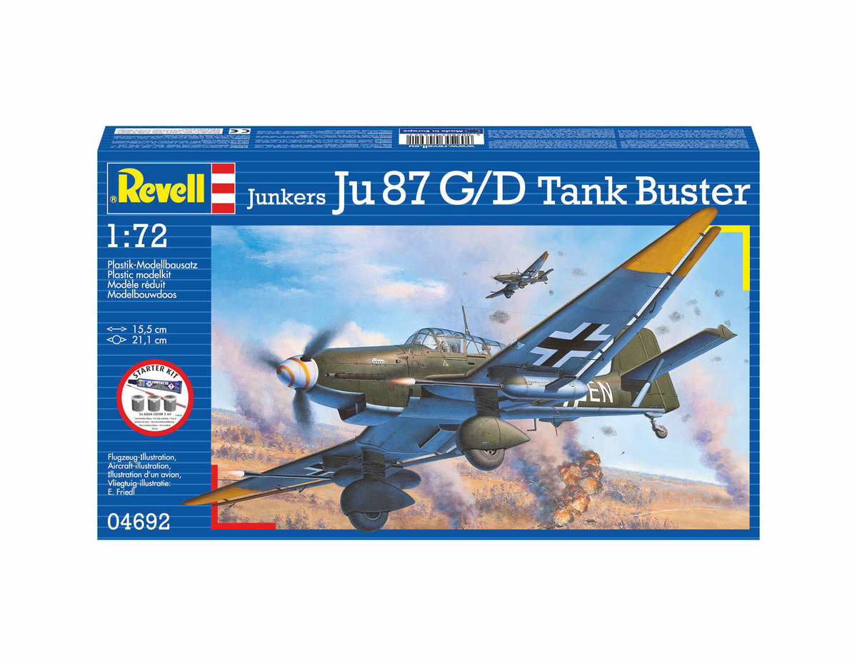Revell Starter Kit 1 72 Junkers Ju87 G/D Tank Buster Rev-74692 - Revell ...