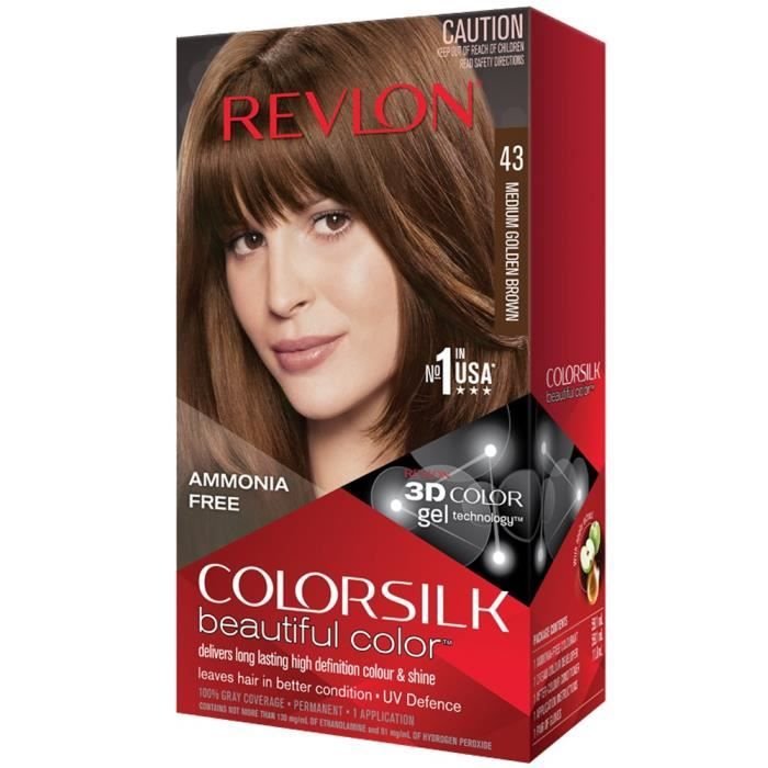 Revlon Colorsilk Trwała farba do włosów nr 43 Średni złoty brąz | Sklep ...