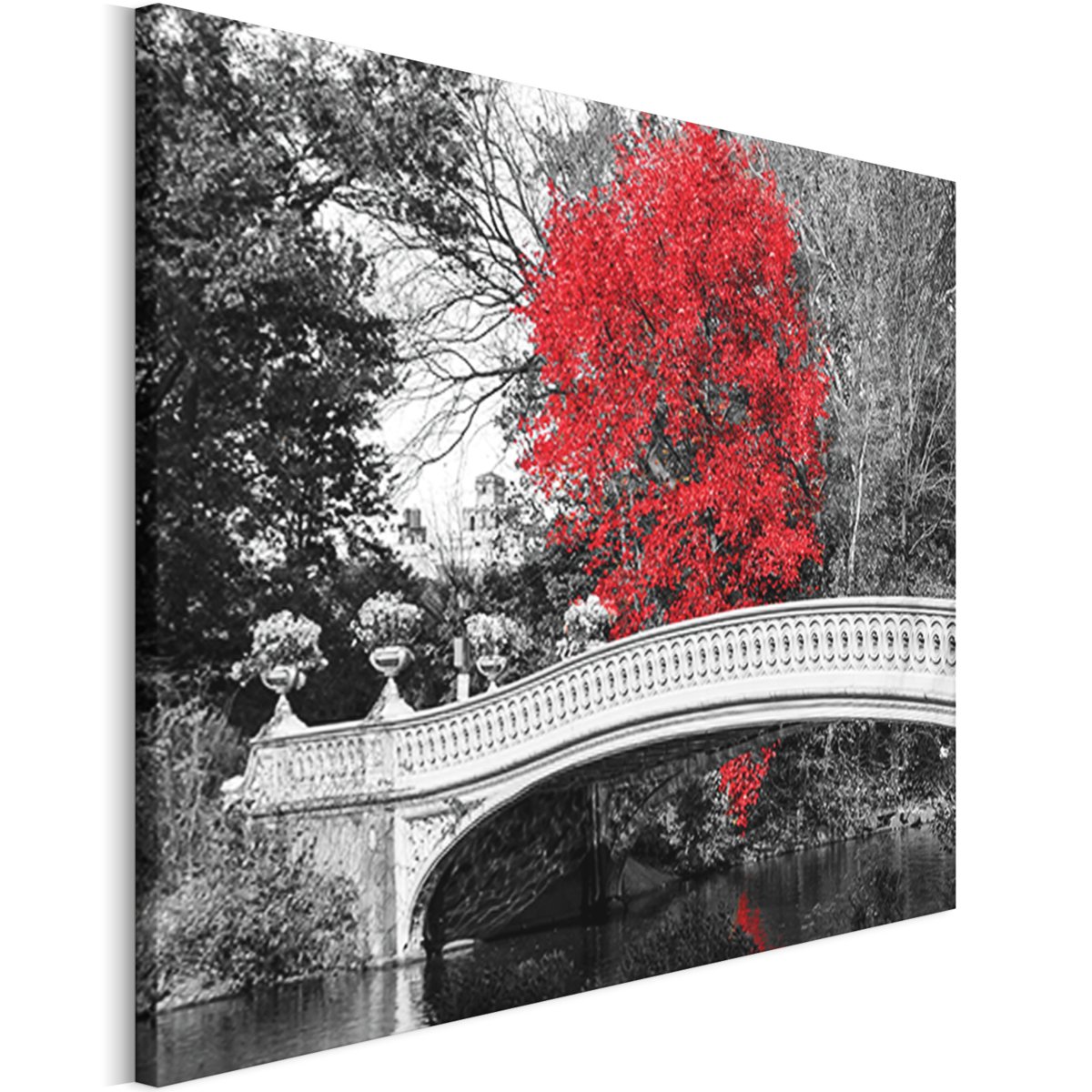 Revolio 45x30 cm Obraz na płótnie Szary Czerwony - Revolio | Sklep ...