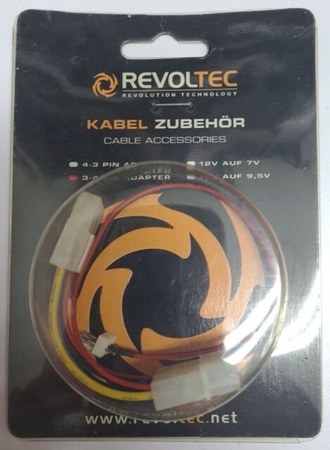 Revoltec - Przejściówka z 3pin na 4pin - Revoltec | Sklep EMPIK.COM