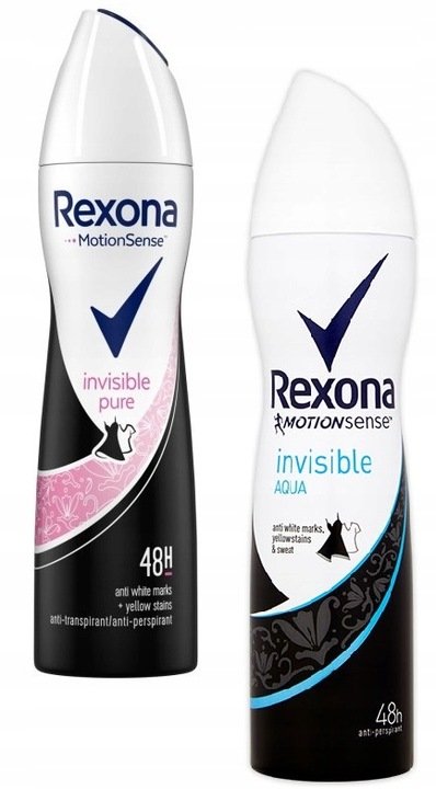 Rexona, Antyperspirant Invisible Aqua- Pure, 2x150ml | Sklep EMPIK.COM