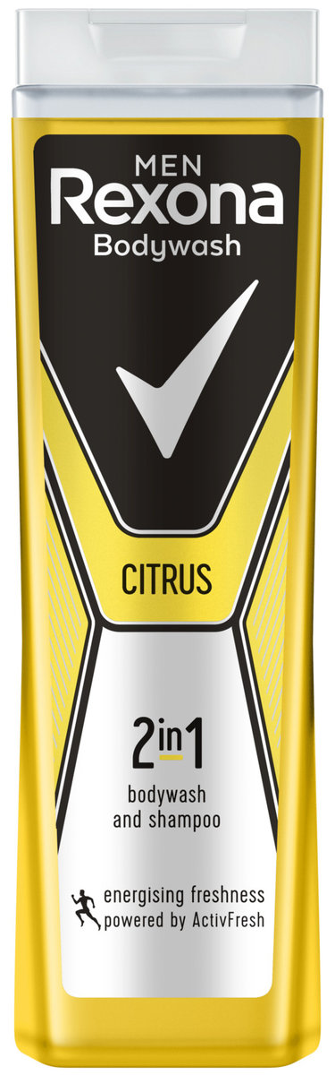 Rexona, Men Citrus żel pod prysznic i szampon dla mężczyzn 2w1 400ml ... Rexona, Men Citrus żel pod prysznic i szampon dla mężczyzn 2w1 400ml ...