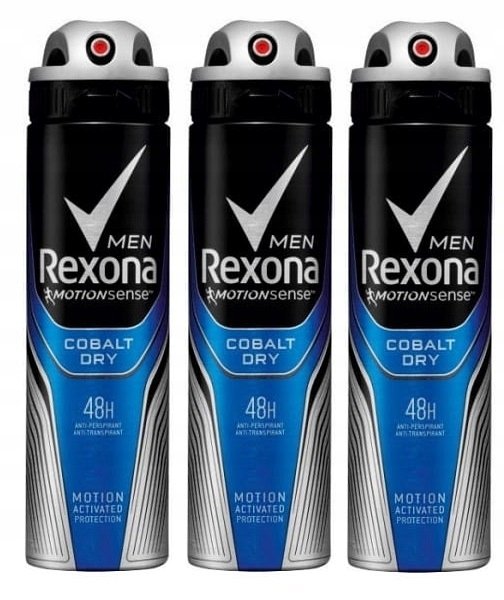 Rexona Men, Cobalt Dry Antyperspirant, 3 x 150ml | Sklep EMPIK.COM