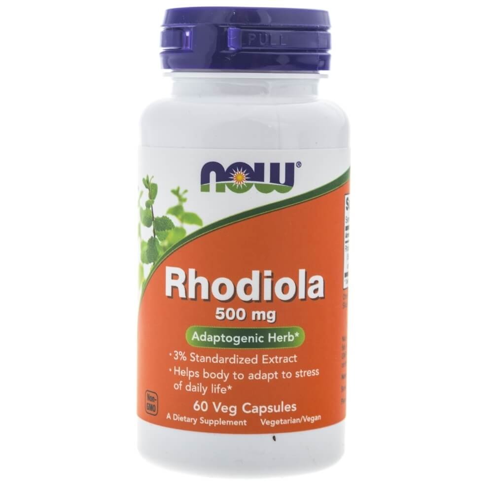 Rhodiola NOW FOODS, 500 mg, Suplement diety, 60 kaps. | Sklep EMPIK.COM