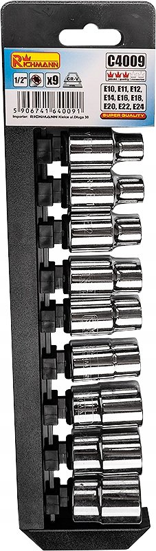 Richmann 9Szt Nasadek E-Torx 1/2'' E10-E24 C4009 - Inna marka | Sklep ...