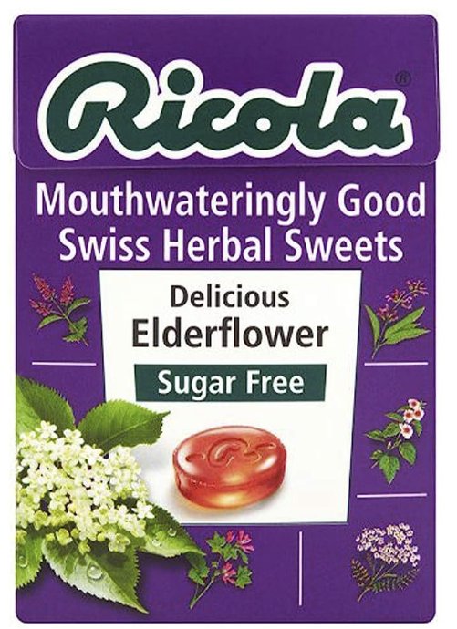 Ricola- Delicious Elderflower Sugar Free Sweetened with Stevia-cukierki ...