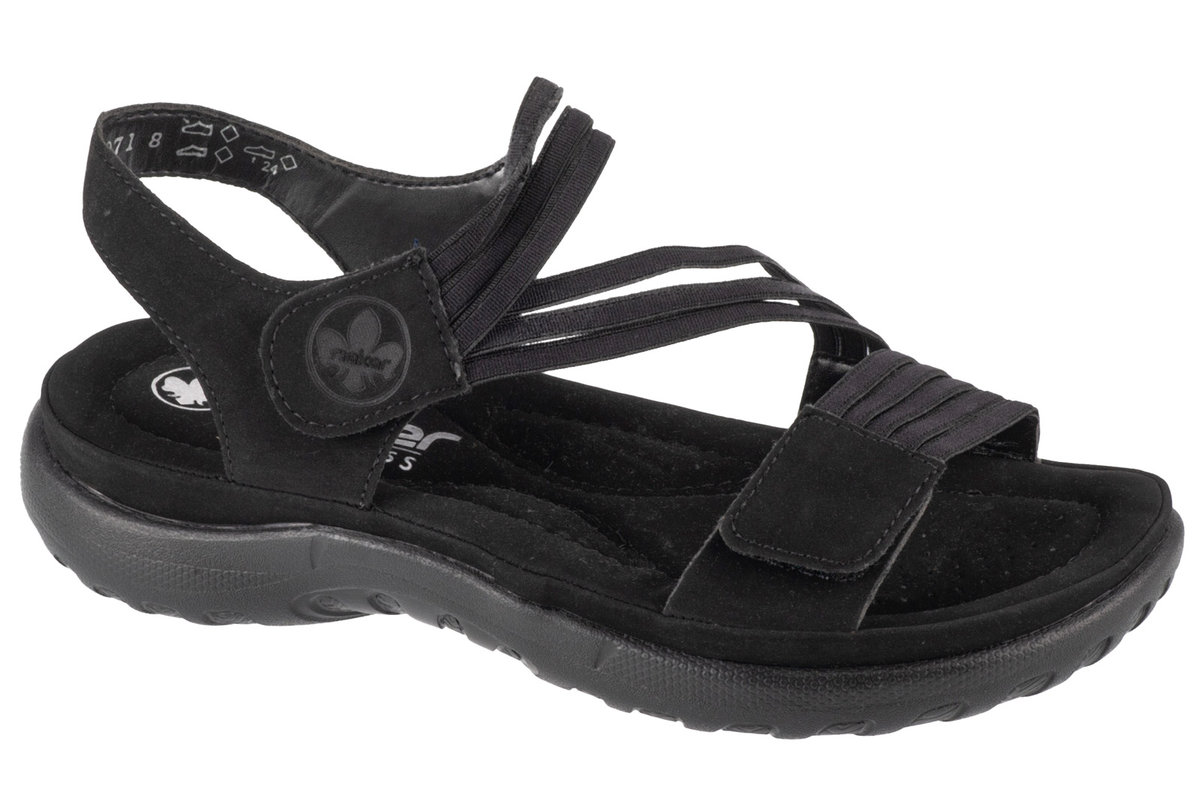 Rieker Sandals 64870-02, Damskie, sandały, Czarne - Rieker | Sport ...