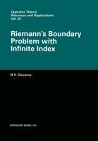 Riemann's Boundary Problem with Infinite Index - Govorov Nikolaj V ...