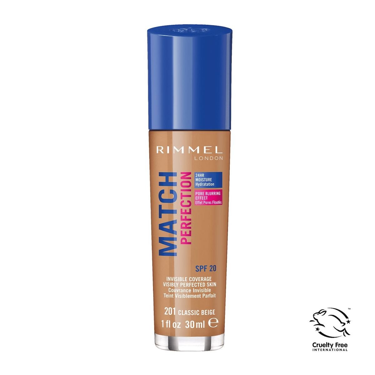 Rimmel, Match Perfection, Podkład do twarzy 201 Classic Beige Spf 20 ...