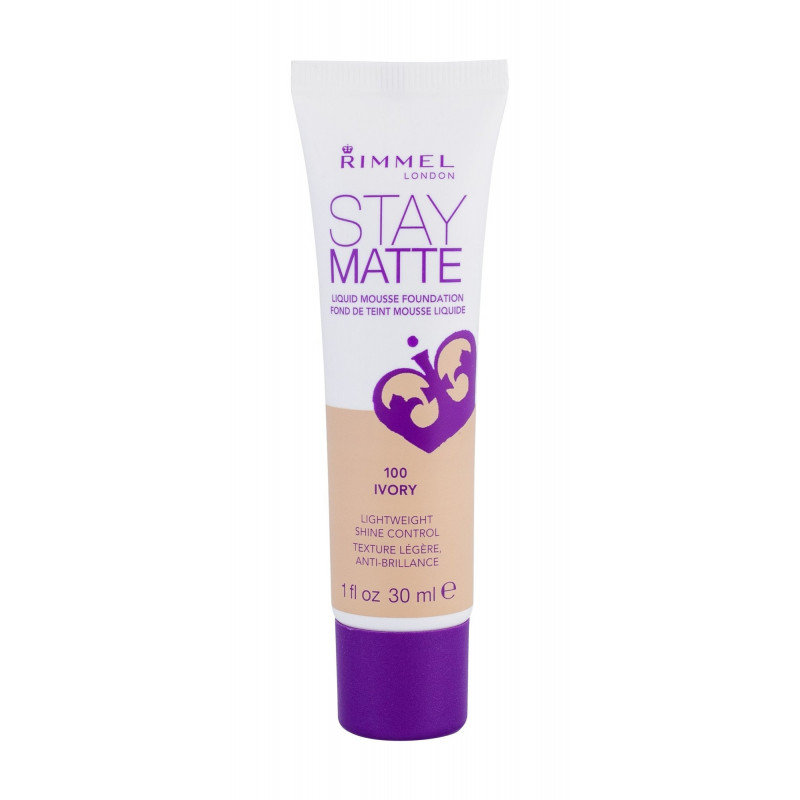 Rimmel, Stay Matte, podkład 100 ivory, 30 ml | Sklep EMPIK.COM