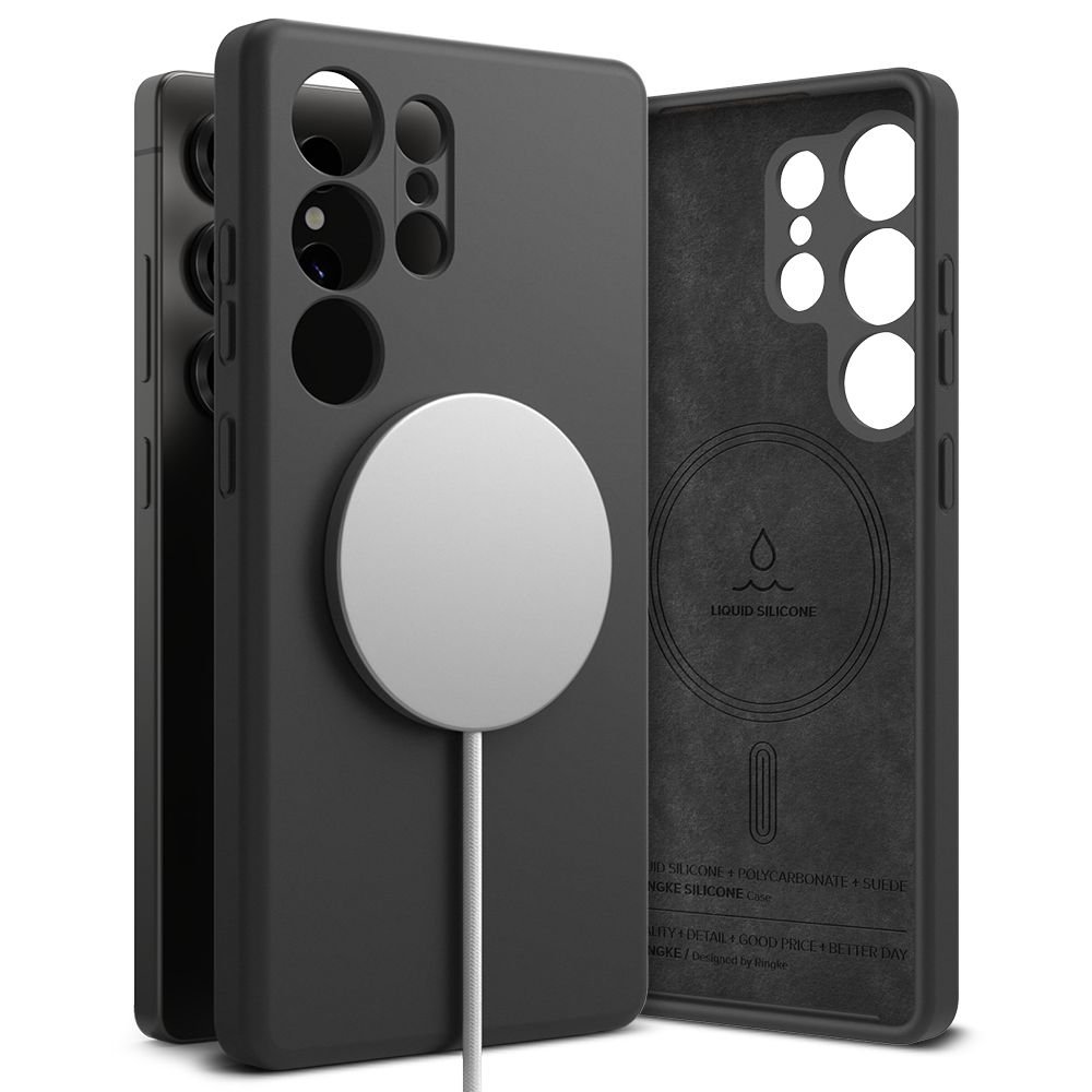 RINGKE SILICONE MAGNETIC MAGSAFE ETUI OBUDOWA POKROWIEC DO GALAXY S25 ...