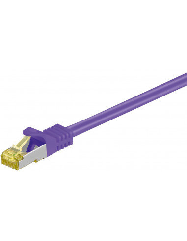 Rj45 Patchkabel, Cat 6A S/Ftp (Pimf), 500 Mhz Z Cat 7 Kable Surowym, Fioletowy - Długość Kabla ...