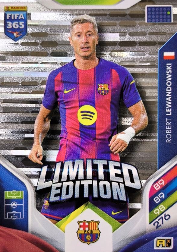 Robert LEWANDOWSKI FIFA 365 Adrenalyn 2026 PANINI - karta LIMITED ...