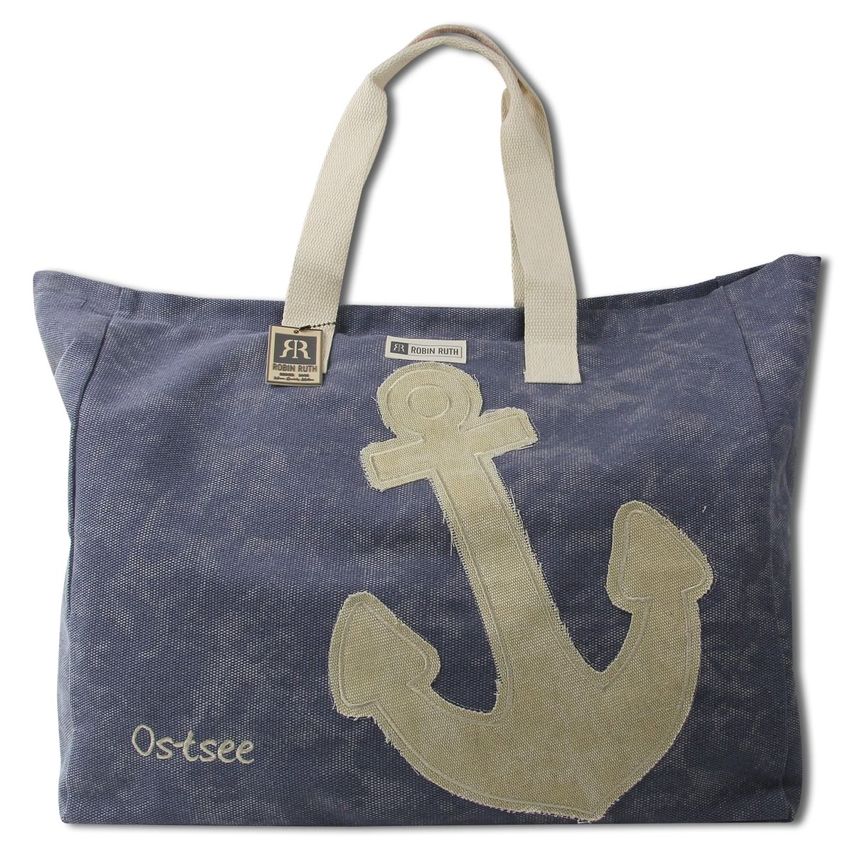 Robin Ruth torba na ramię bawełna poliester dżins niebieski beżowy OTG5125B - Robin Ruth | Moda ...