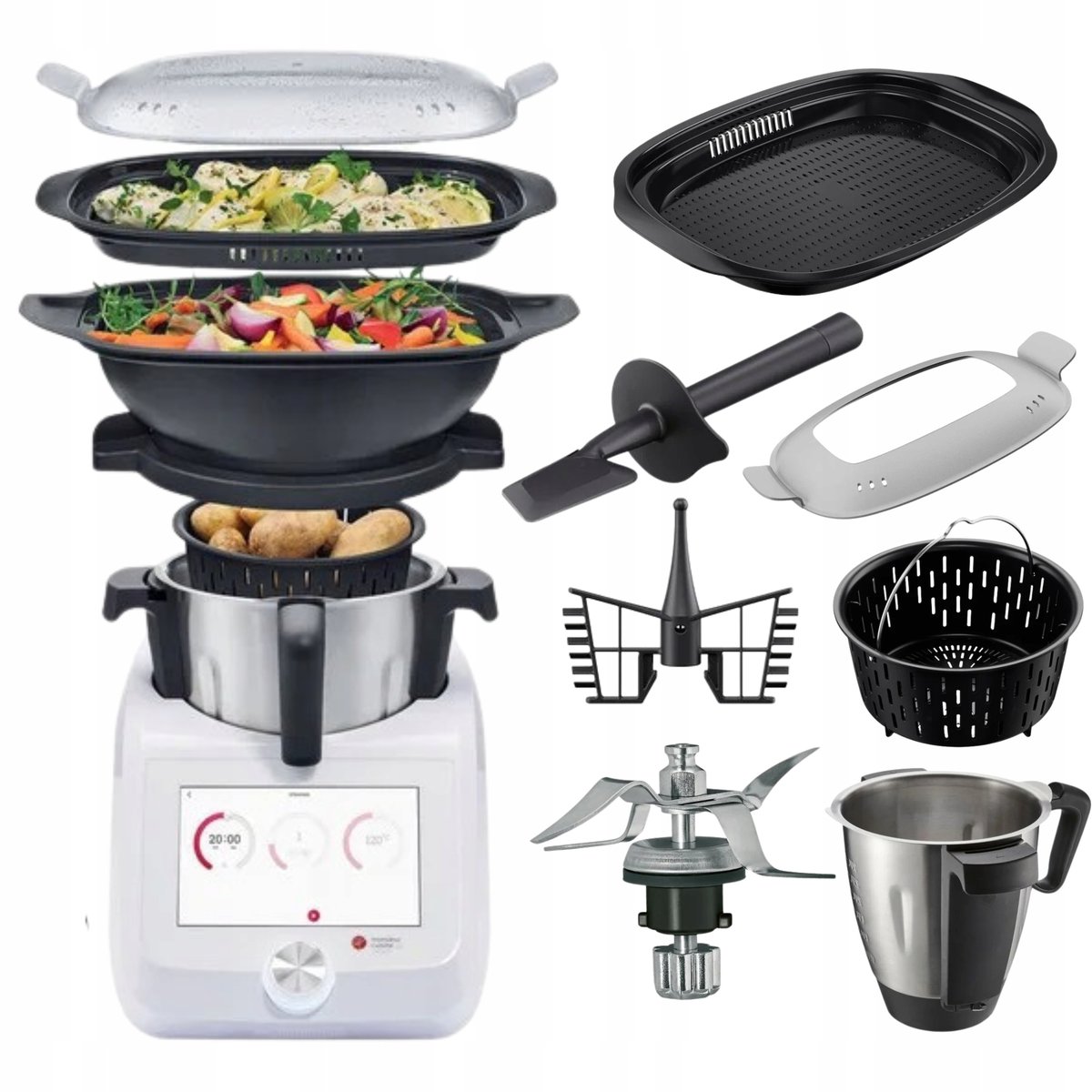 Robot kuchenny LIDLOMIX Monsieur Cuisine Smart SKMS 1200 A1 SilverCrest ...