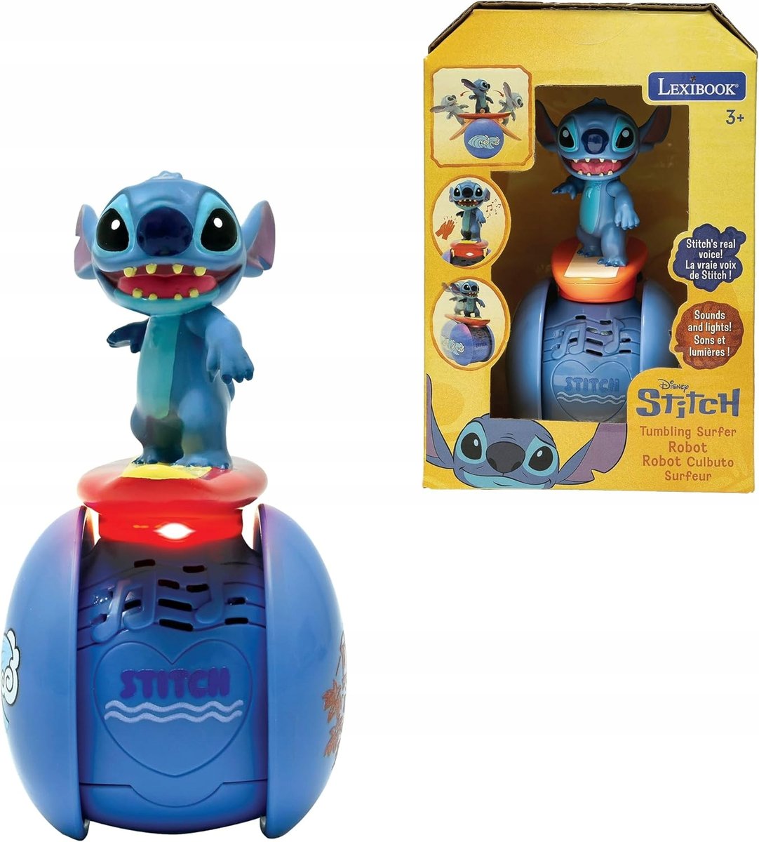 ROBOT STITCH DLA DZIECI NIEBIESKI INTERAKTYWNY Z DŹWIĘKIEM I ŚWIATŁEM ...