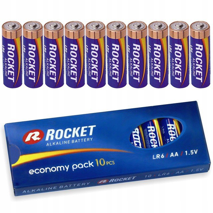Rocket Baterie Alkaliczne Lr6/Aa 10 Sztuk - Rocket | Sklep EMPIK.COM
