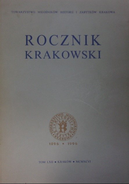 Rocznik Krakowski Tom LXII - Małecki Jan M. | Książka w Empik