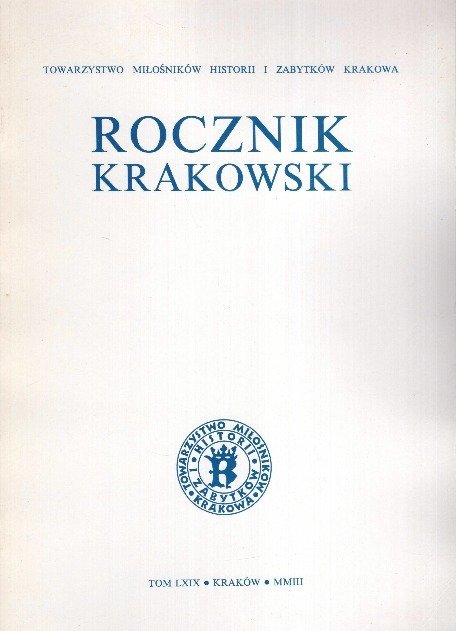 Rocznik Krakowski Tom LXIX - Opracowanie zbiorowe | Książka w Empik