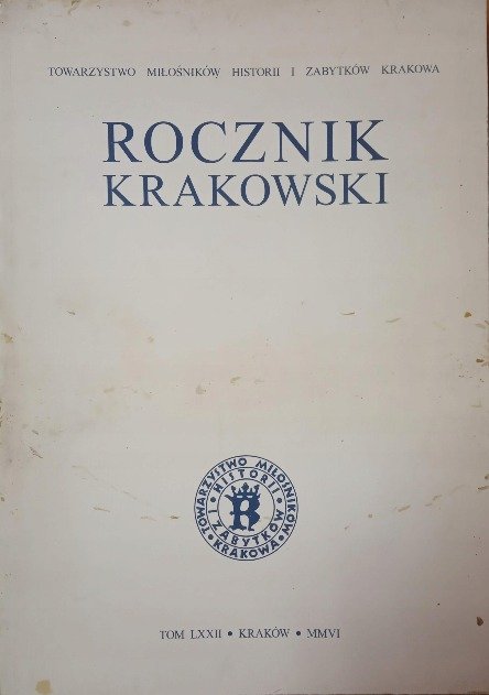 Rocznik krakowski Tom LXXII - W opisie | Książka w Empik