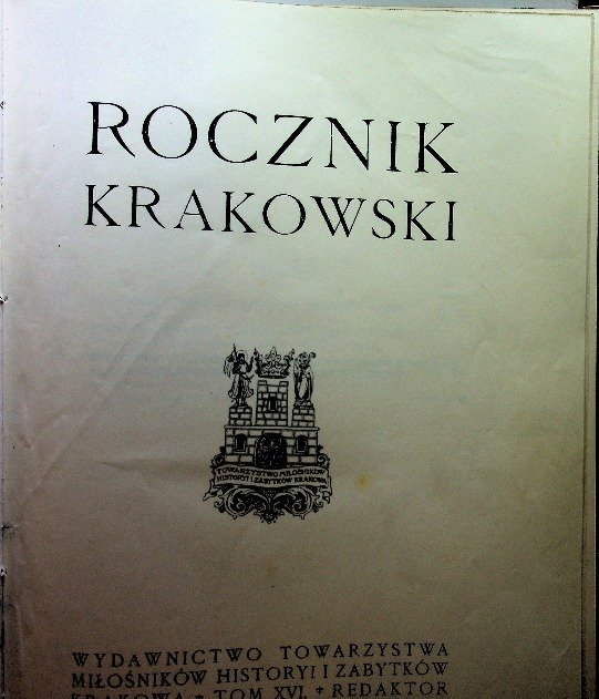 Rocznik Krakowski Tom XVI 1914 r - W opisie | Książka w Empik
