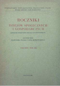 Roczniki Dziejów Społecznych i Gospodarczych tom xxix - Opracowanie zbiorowe | Książka w Empik