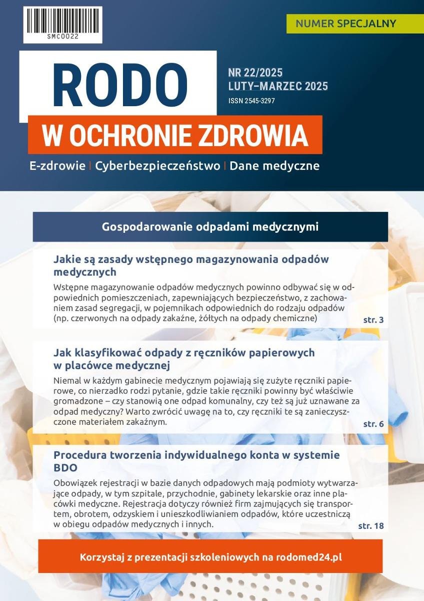 RODO w ochronie zdrowia. Numer specjalny 22 - ebook PDF - Opracowanie zbiorowe | Ebook Sklep ...
