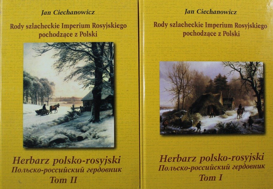 Rody Szlacheckie Imperium Rosyjskiego Pochodzace Z Polski Tom 1 i 2 - Ciechanowicz Jan | Książka ...