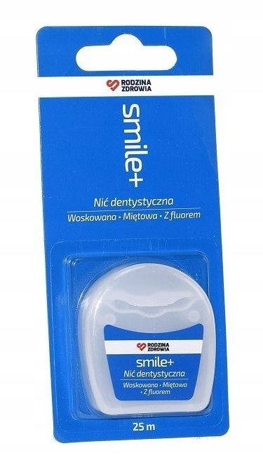 Rodzina Zdrowia, Smile+, Nić Dentystyczna, 25m | Sklep EMPIK.COM
