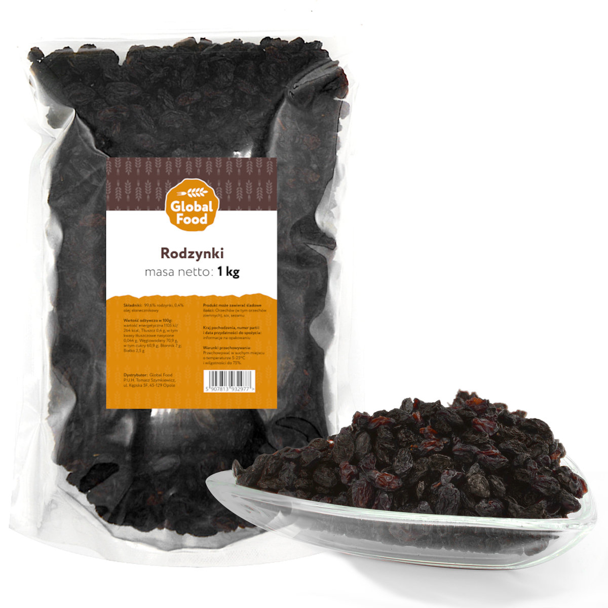 RODZYNKI GLOBAL FOOD 1KG 1000g - Inny producent | Sklep EMPIK.COM
