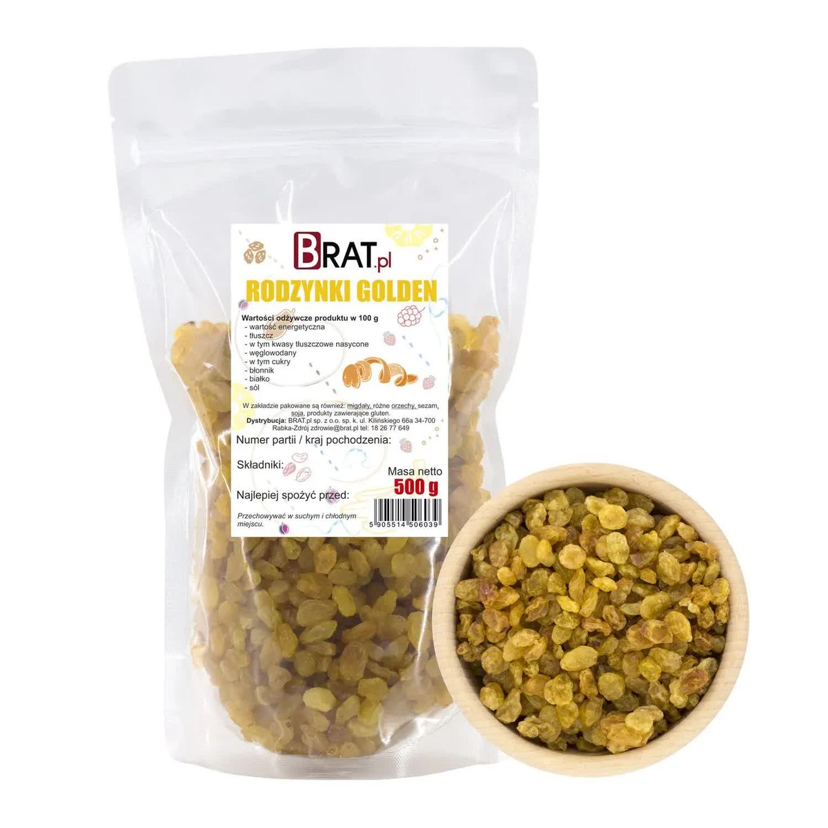 Rodzynki Golden 500g Wysoka JAKOŚĆ Produkt NATURALNY - BRAT.pl | Sklep ...
