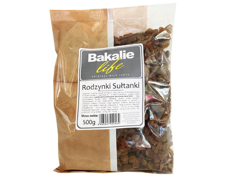 Rodzynki Sułtanki 500G Bakalie Life - AGA-HOLTEX | Sklep EMPIK.COM