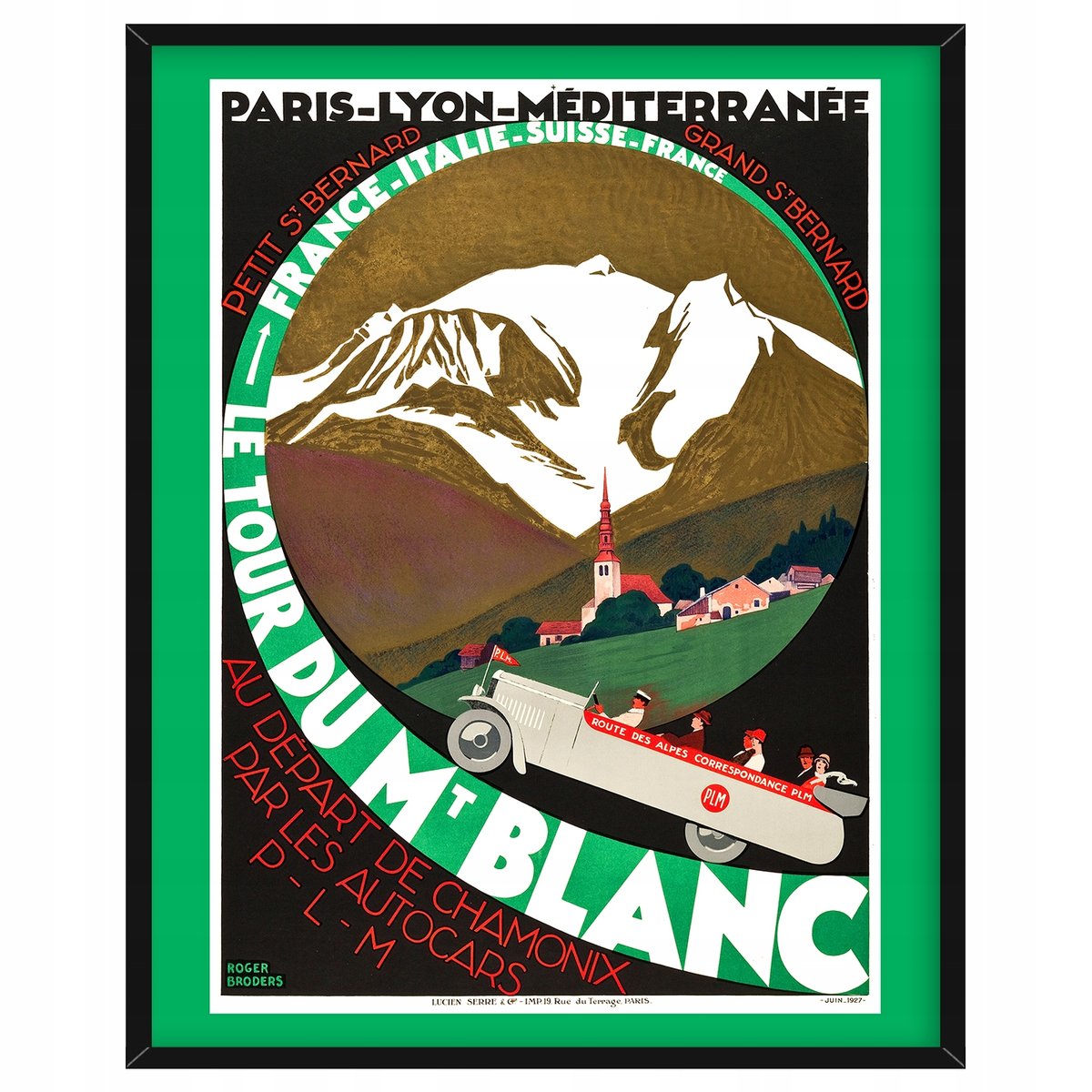 Roger Broders Mount Blanc 40x50 - Inna marka | Sklep EMPIK.COM