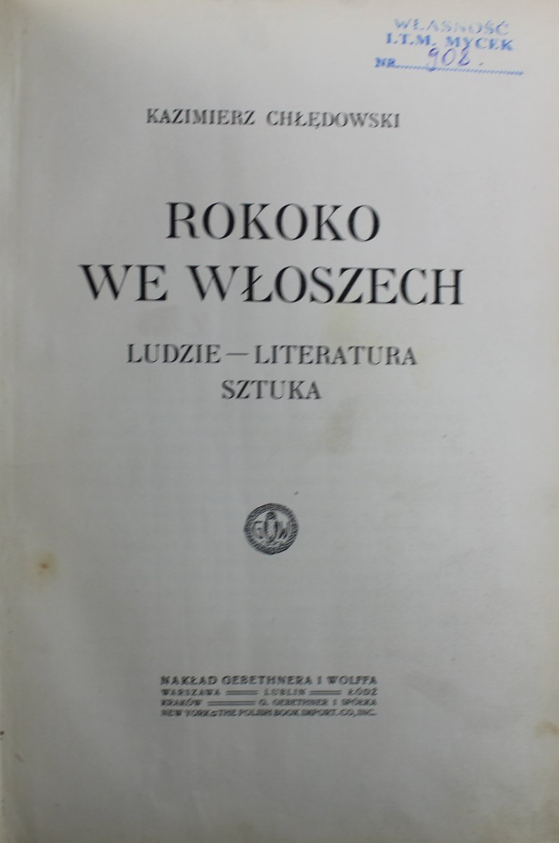 Rokoko we Włoszech 1915 r. - W opisie | Książka w Empik