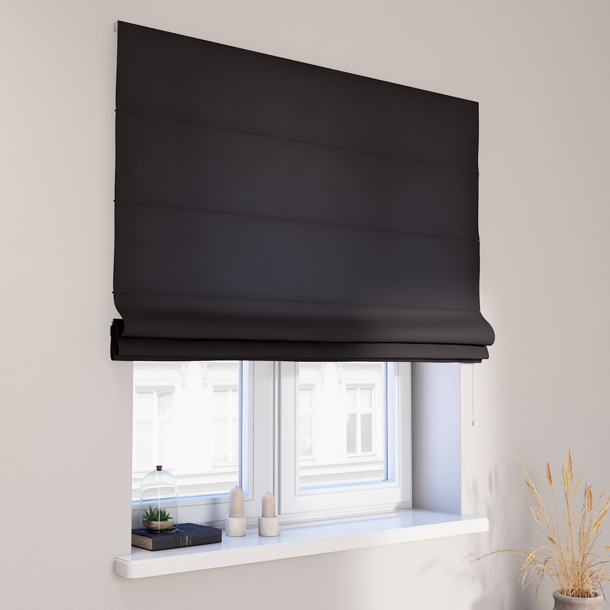 Roleta rzymska Capri, czarny, Loneta - Dekoria | Sklep EMPIK.COM