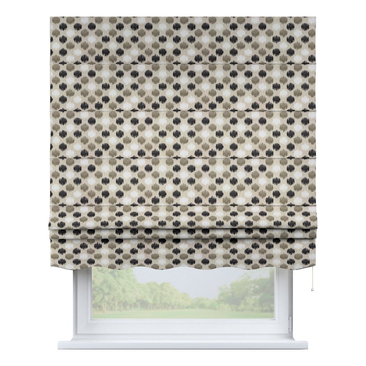 Roleta rzymska DEKORIA Florencja Modern, nieregularny wzór kropek ...