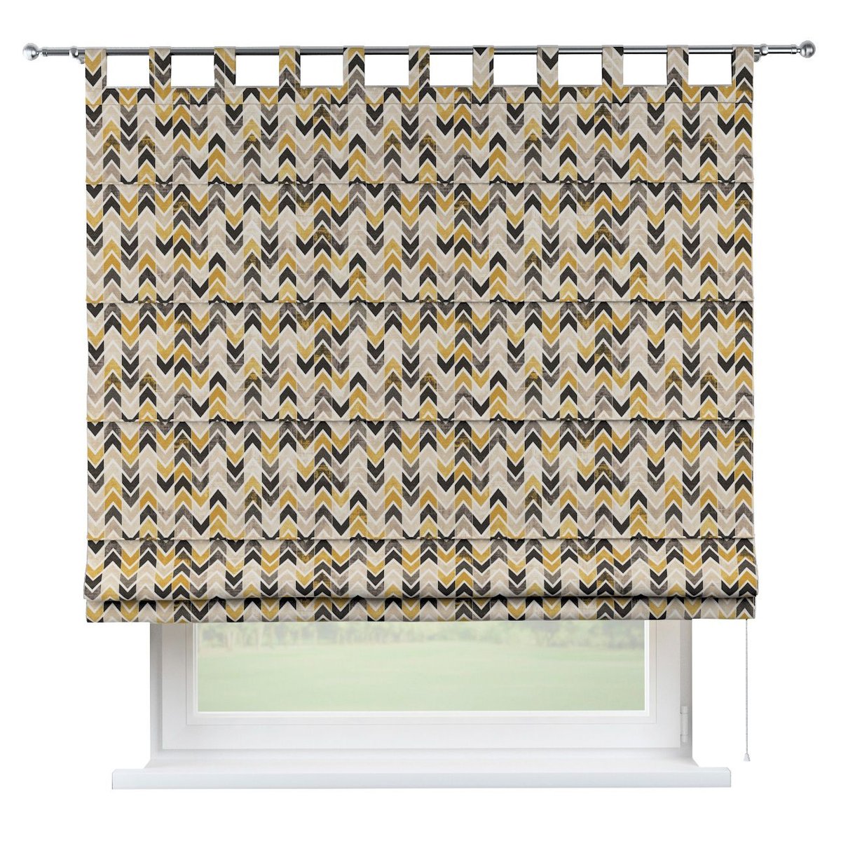 Roleta rzymska DEKORIA Modern Verona, brązowo-beżowa, 100x170 cm ...