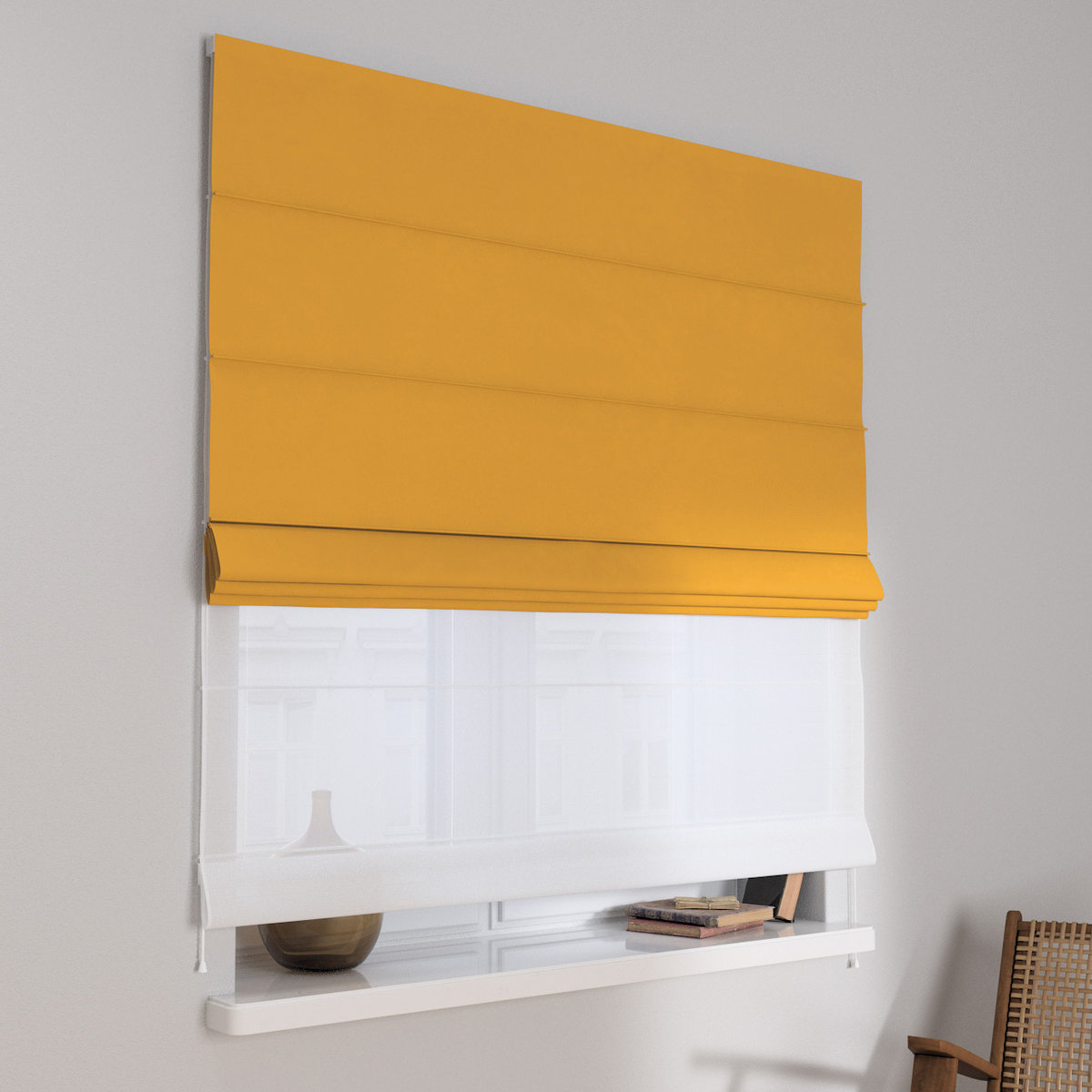 Roleta rzymska Duo, miodowy, Crema - Dekoria | Sklep EMPIK.COM