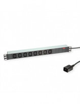ROLINE 19 PDU do szaf 8x 3600W, IEC320 C13 - C20 M, aluminium, 2 m ...