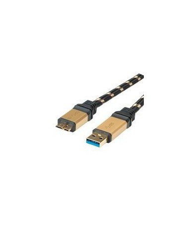 ROLINE Gold USB 3.0 Kabel USB Type A M - Micro B M 2.0 m - Roline ...