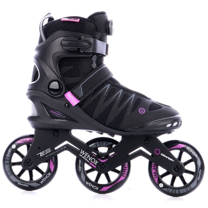 Rolki fitness damskie WENOX TOP LADY 100mm TEMPISH Black - 41 - Tempish ...