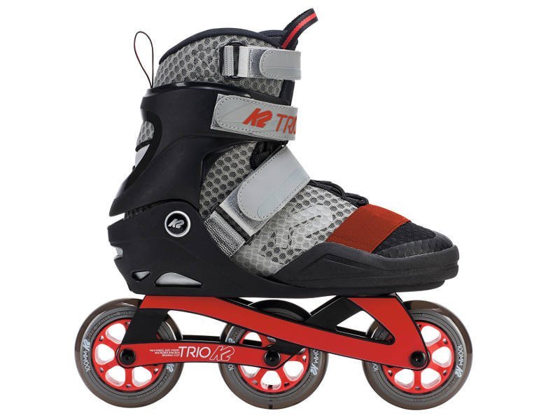 Rolki K2 Trio 100 Gray Red 2018 - K2 Skates | Sport Sklep EMPIK.COM