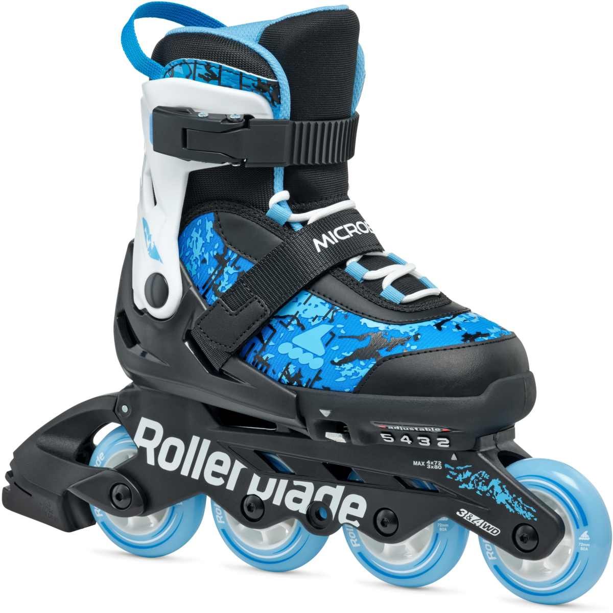 Rolki Rollerblade Microblade SL Black Sky Blue 28-32 - Rollerblade ...