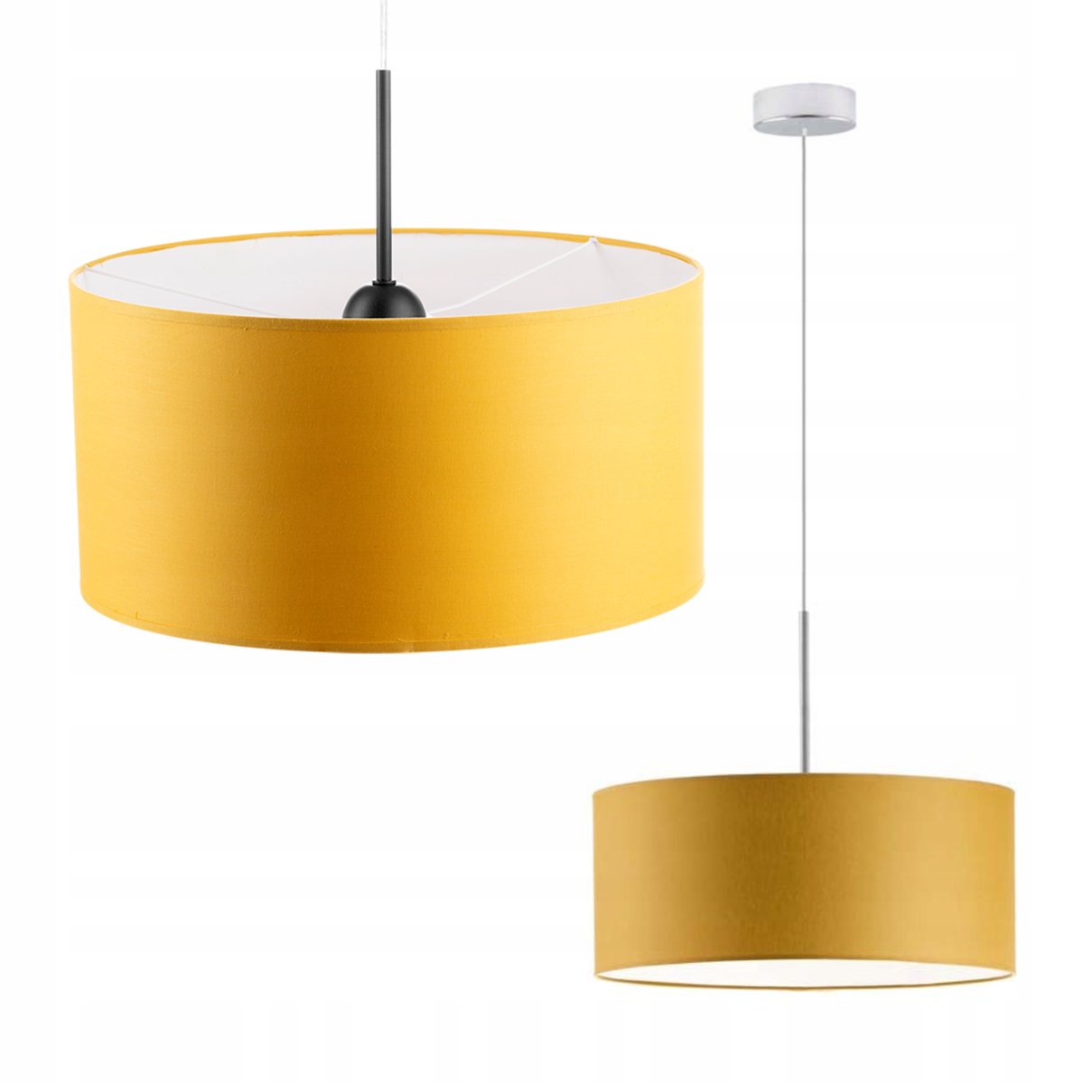 ROLLO lampa wisząca, moc max. 1x60W, musztardowa - Adviti | Sklep EMPIK.COM