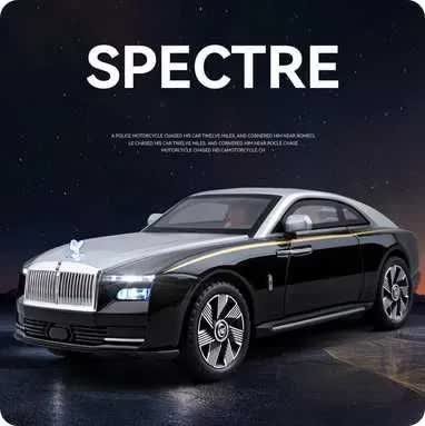ROLLS ROYCE SPECTRE DUŻY MODEL REPLIKA METAL NAPĘD ŚWATŁA 1:22 ...
