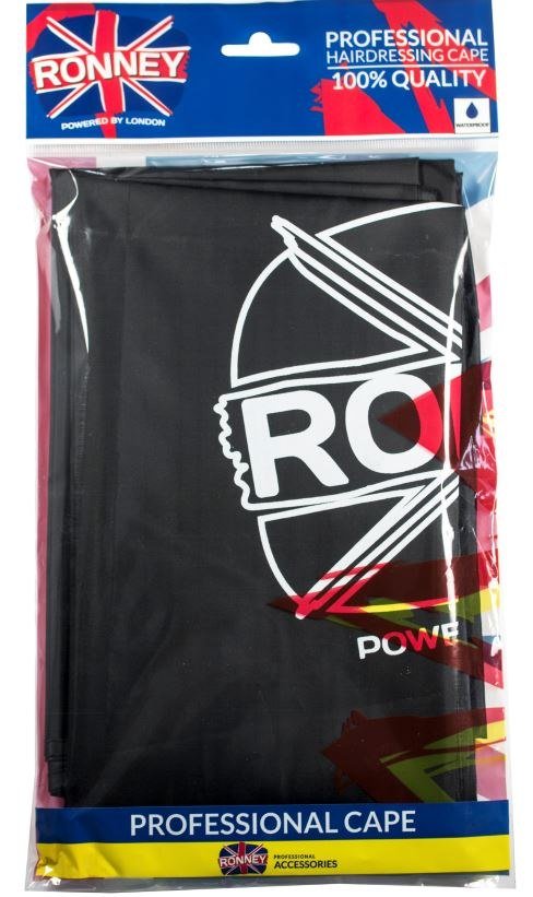 RONNEY Professional Cape Waterproof BLACK - Peleryna Wodoodporna kolor ...