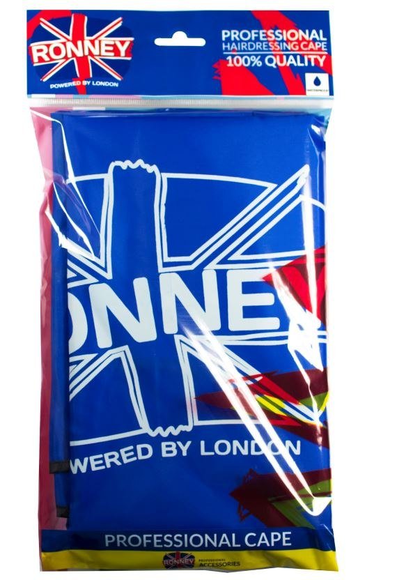 RONNEY Professional Cape Waterproof BLUE - Peleryna Wodoodporna kolor ...