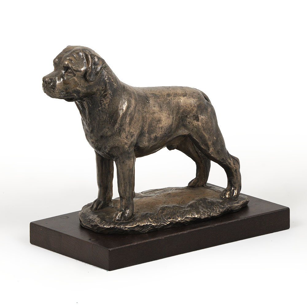 Rottweiler I - statuetka psa, figurka do biura, trofeum na wystawę psów ...