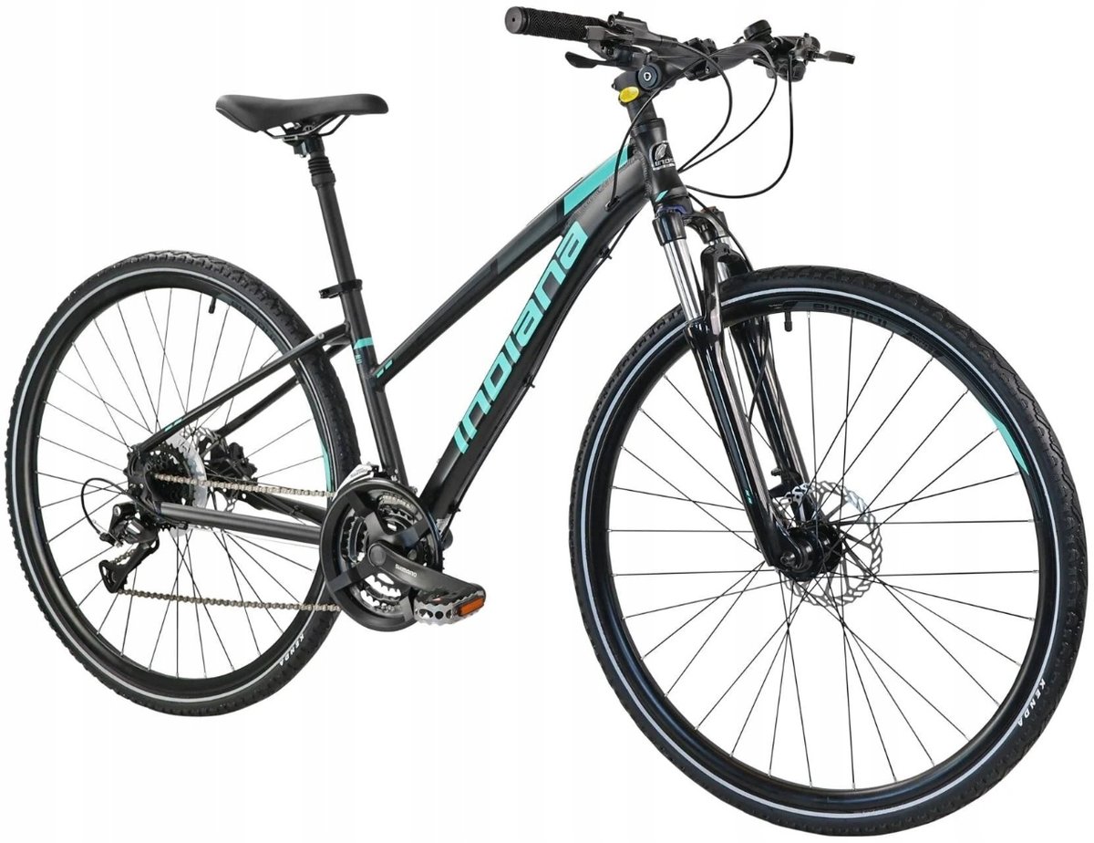 Rower crossowy INDIANA X-Cross 3.0 D15 damski Czarno-turkusowy - Inna ...