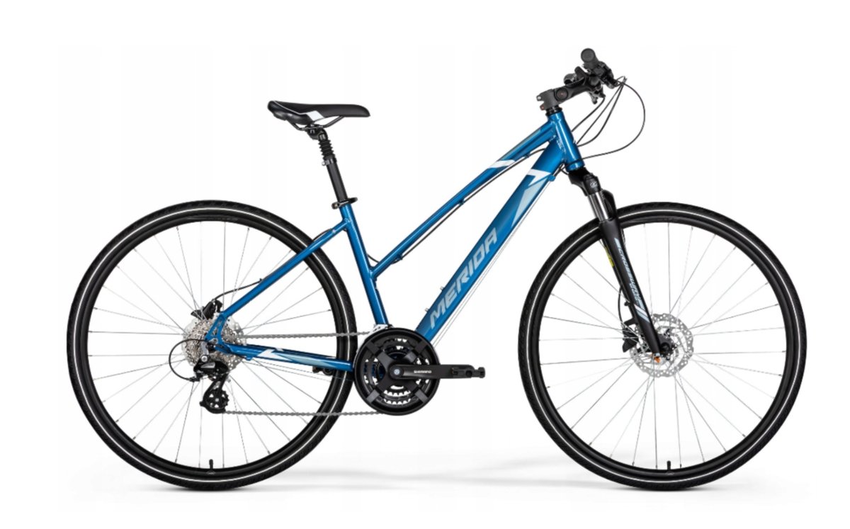 Rower crossowy Merida CROSSWAY 15 LADY M(L)(50L) BLUE(STEEL BLUE/WHITE ...